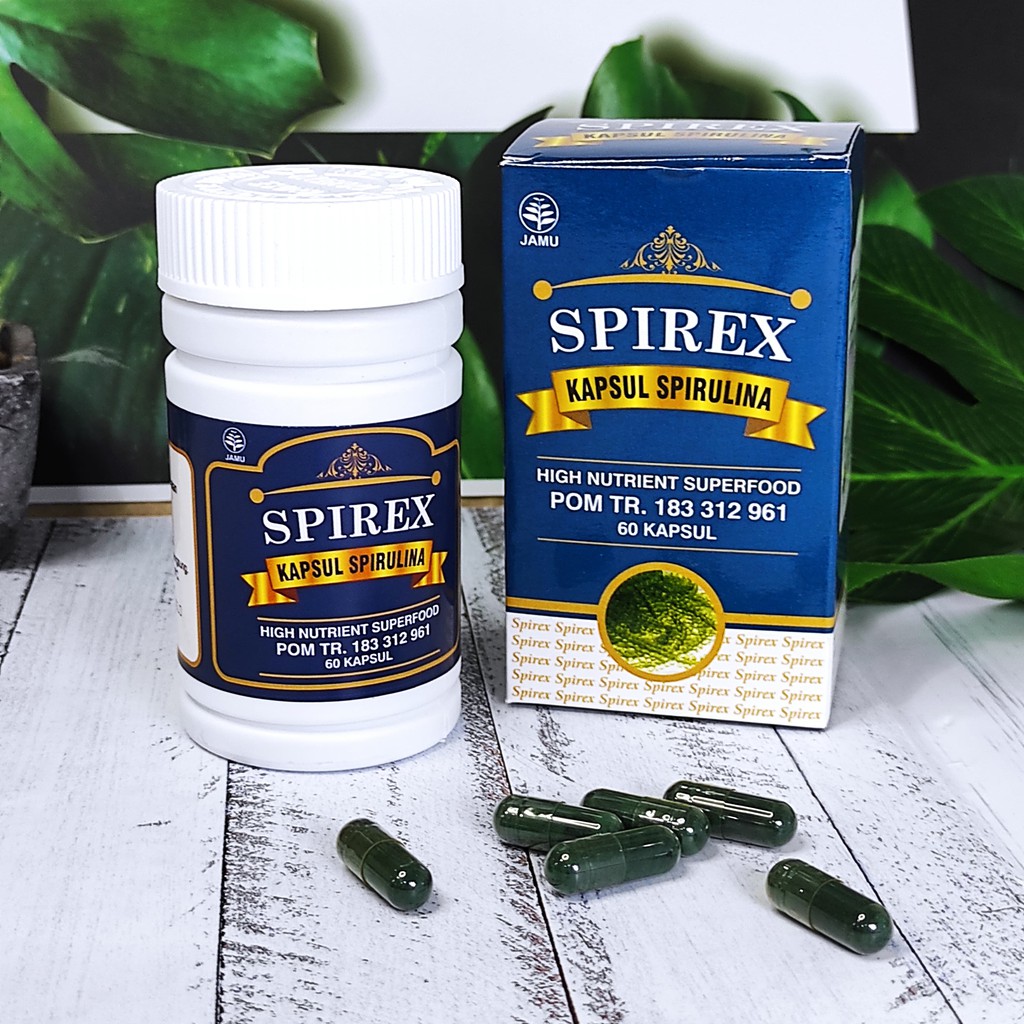 Jual Spirex Spirulina 60 kapsul | Shopee Indonesia