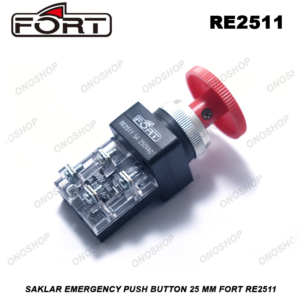 Jual Saklar Emergency Push Button 25 mm Fort RE2511 | Shopee Indonesia