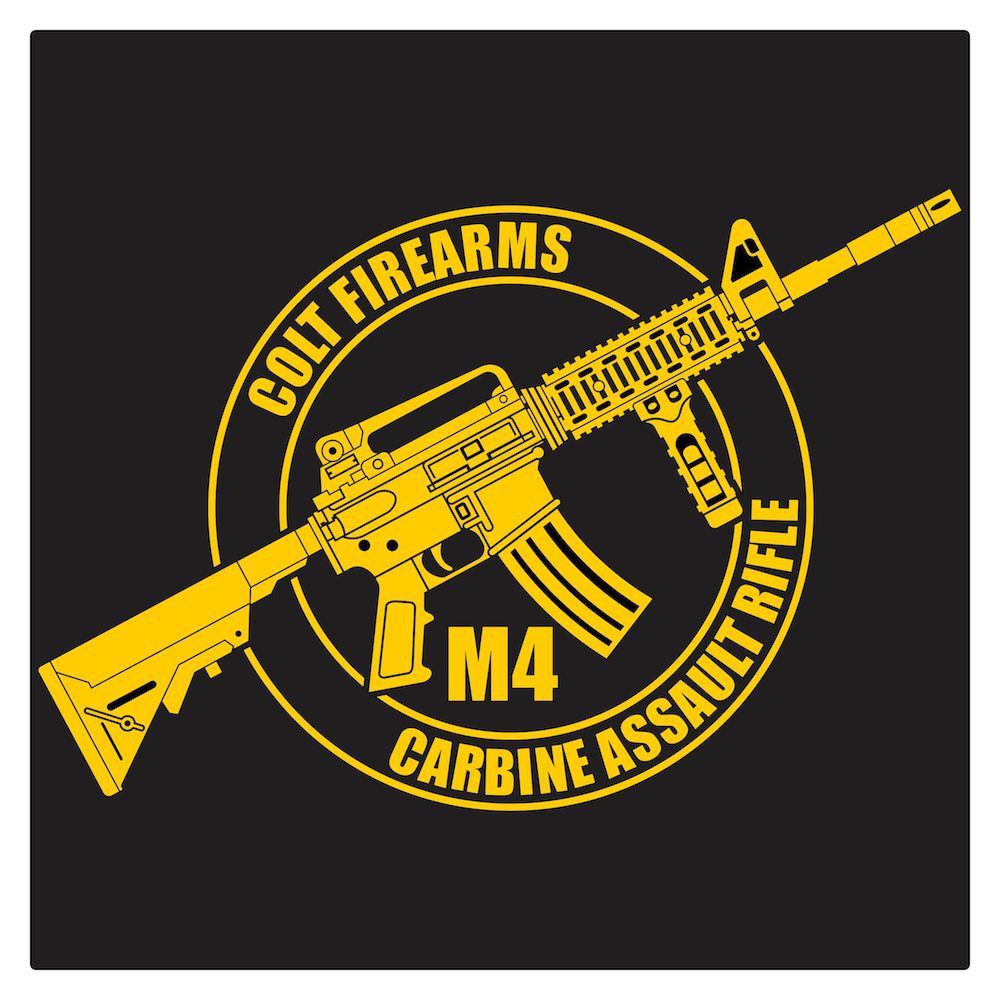 Jual Colt M4 Carbine series 1 Cutting Sticker | Shopee Indonesia