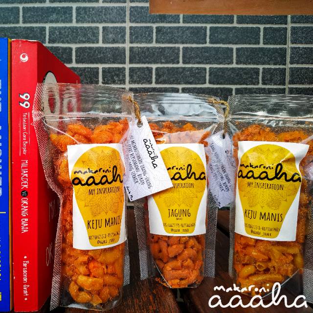 Jual Makaroni aaaha my inspiration/makaroni bantet/ 5 variasi rasa ...