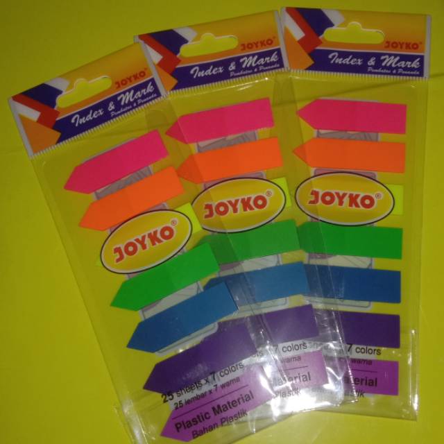 Jual Pembatas/sticky notes joyko panah plastik im-31 | Shopee Indonesia