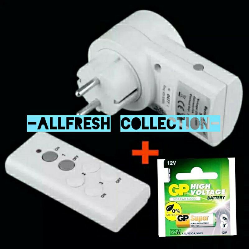 Jual Wireless Remote Control Power On/Off Outlet Switch Socket Colokan ...