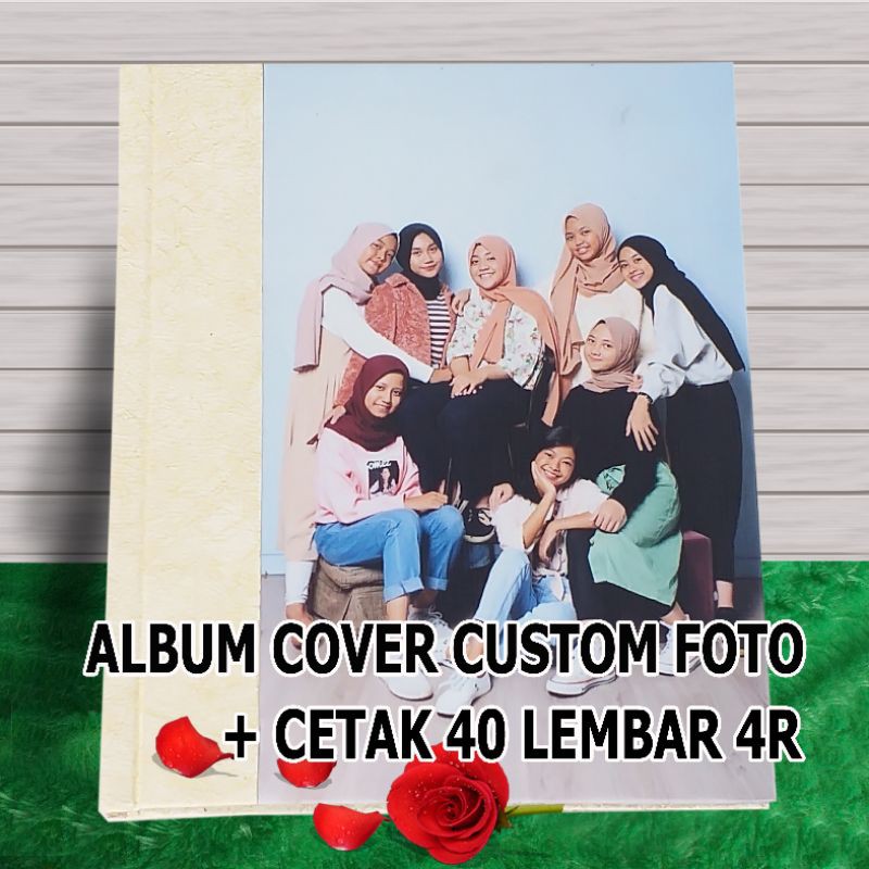 Jual album cover custom foto + cetak 4R 40 lbr | Shopee Indonesia