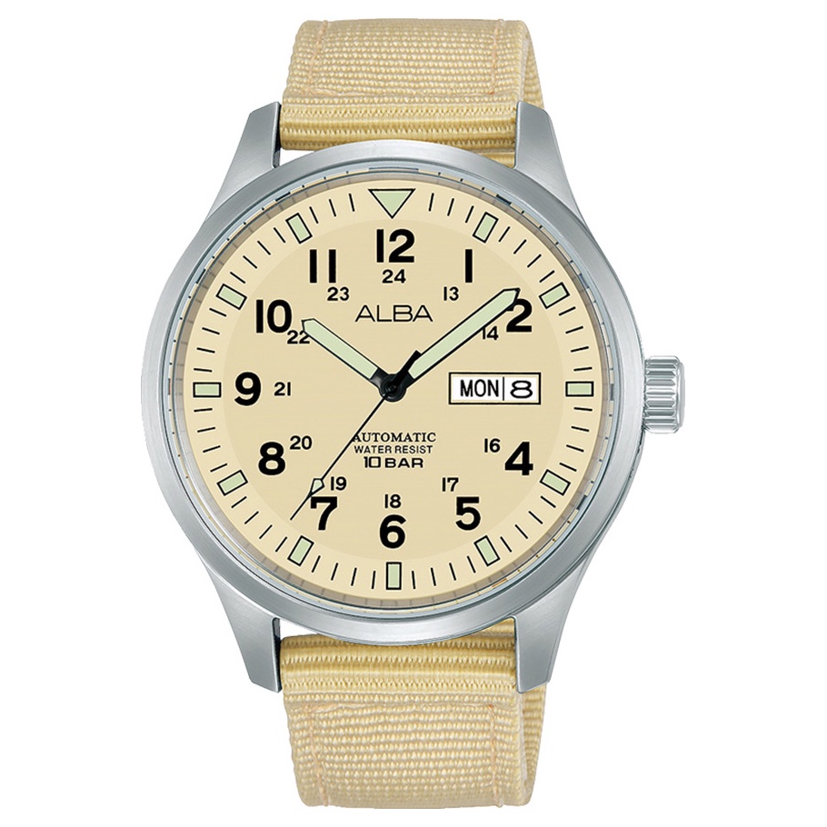 Jual Alba AL4221 AL4221X1 Jam Tangan Pria Automatic Analog Dial Krem ...