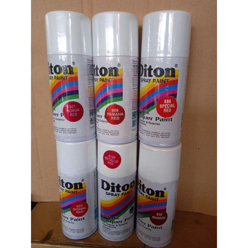 Jual Pilok Pilox Cat DITON Merah Orange Biru Putih Hitam Clear Silver ...