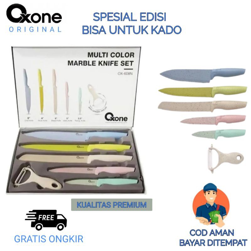 Jual Pisau Set Stein Cookware Kitchen Knife Set Diamond Non-Stick ...