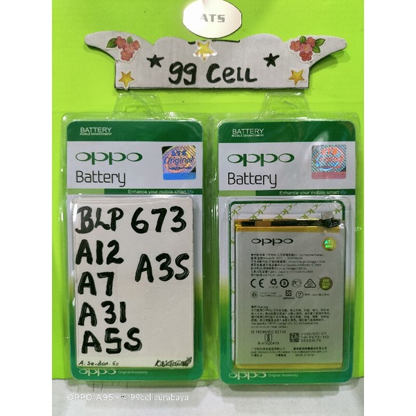 Jual Baterai | Batre | Battery Oppo A5S | A12 | A31 | A5S | A3S (BLP ...