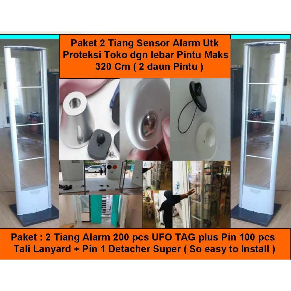 Jual Paket 2 Tiang Sensor EAS Alarm utk Proteksi Toko / Ritel / Butik ...