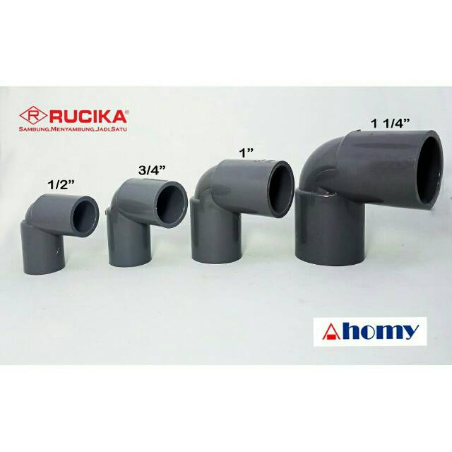 Jual SAMBUNGAN PIPA L KNEE 1/2" 3/4" 1" 11/4" RUCIKA ASLI MURAH KUAT | Shopee Indonesia