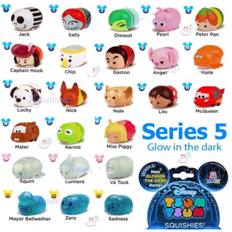 Jual Disney Tsum Tsum Squishies Series 5 | Shopee Indonesia