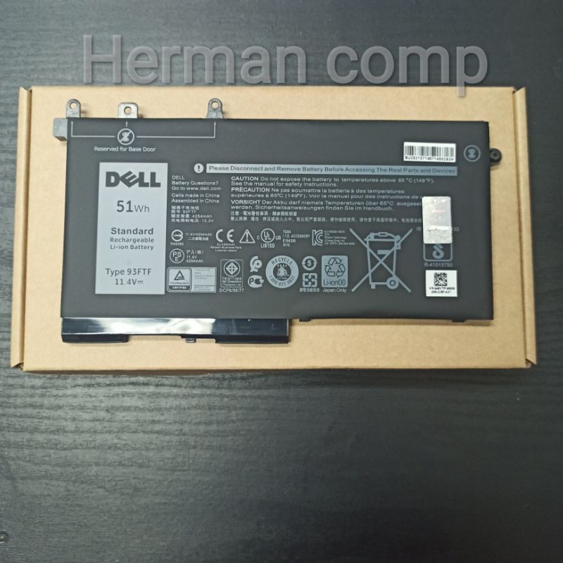 Jual Original Baterai Dell Latitude 5280 5290 5480 5490 5491 5495 5580 ...