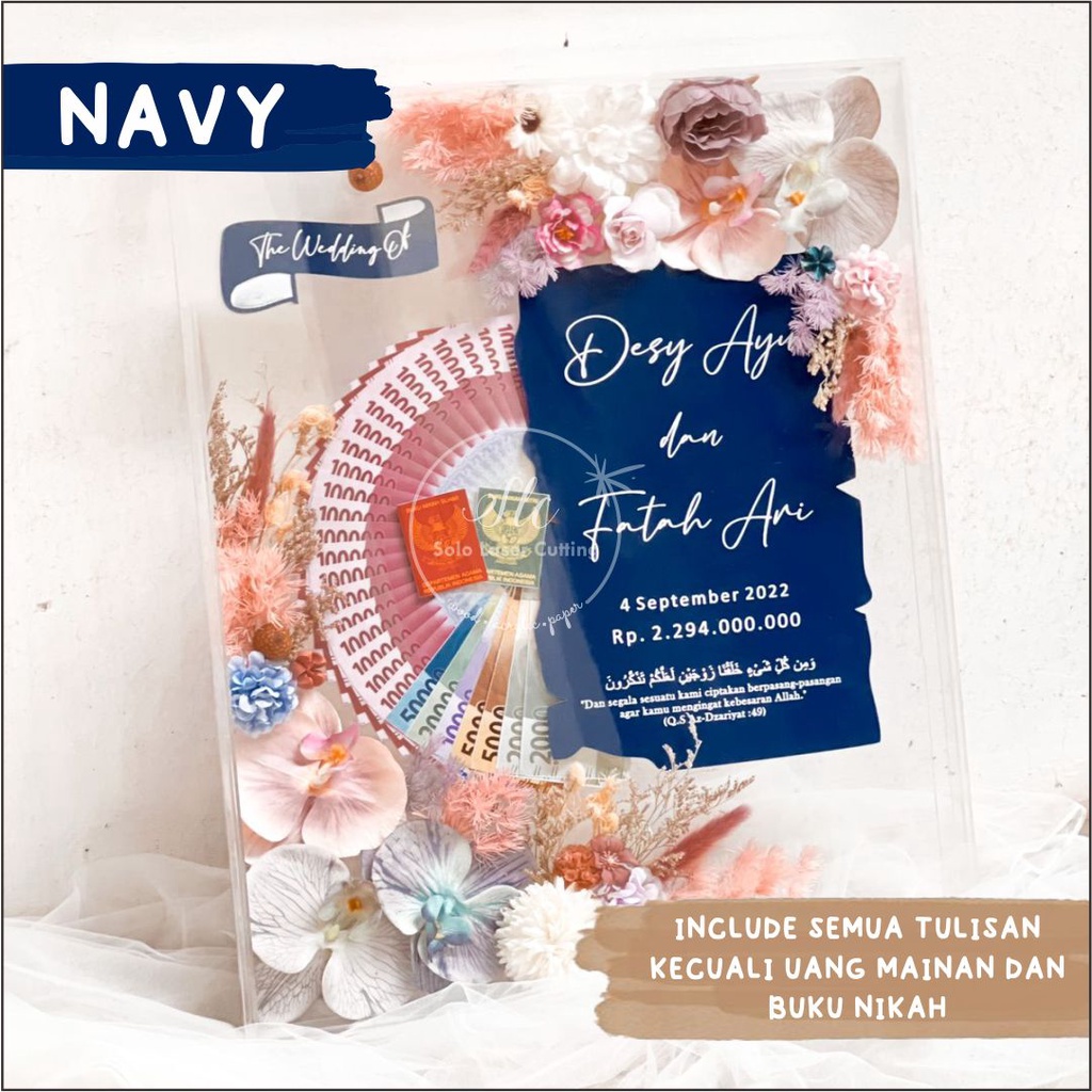 Jual BOTANIQUE VINTAGE FRAME 40 X 50 cm Mahar Pernikahan GIFT ...