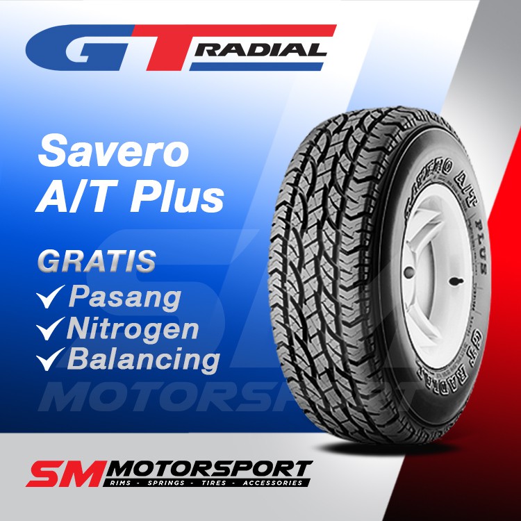 Jual Ban Mobil GT Radial Savero AT Plus 265 65 R17 17 | Shopee Indonesia