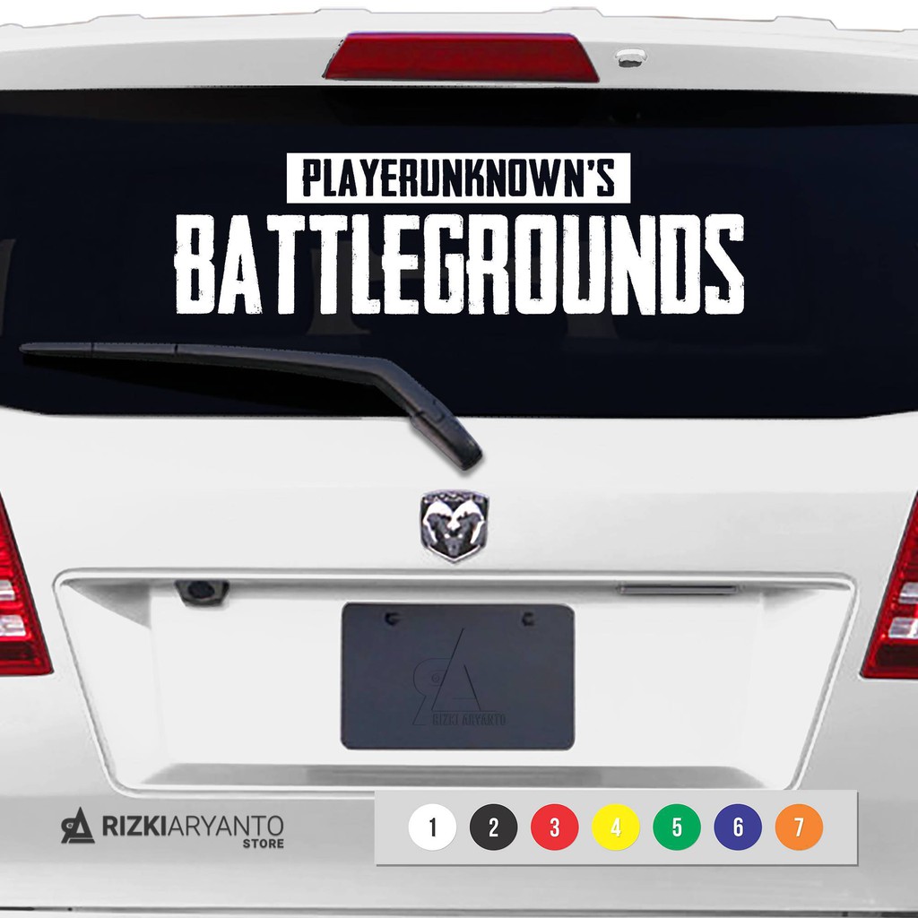 Jual Stiker Kaca Mobil PUBG Playerunknowns Battlegrounds Sticker ...