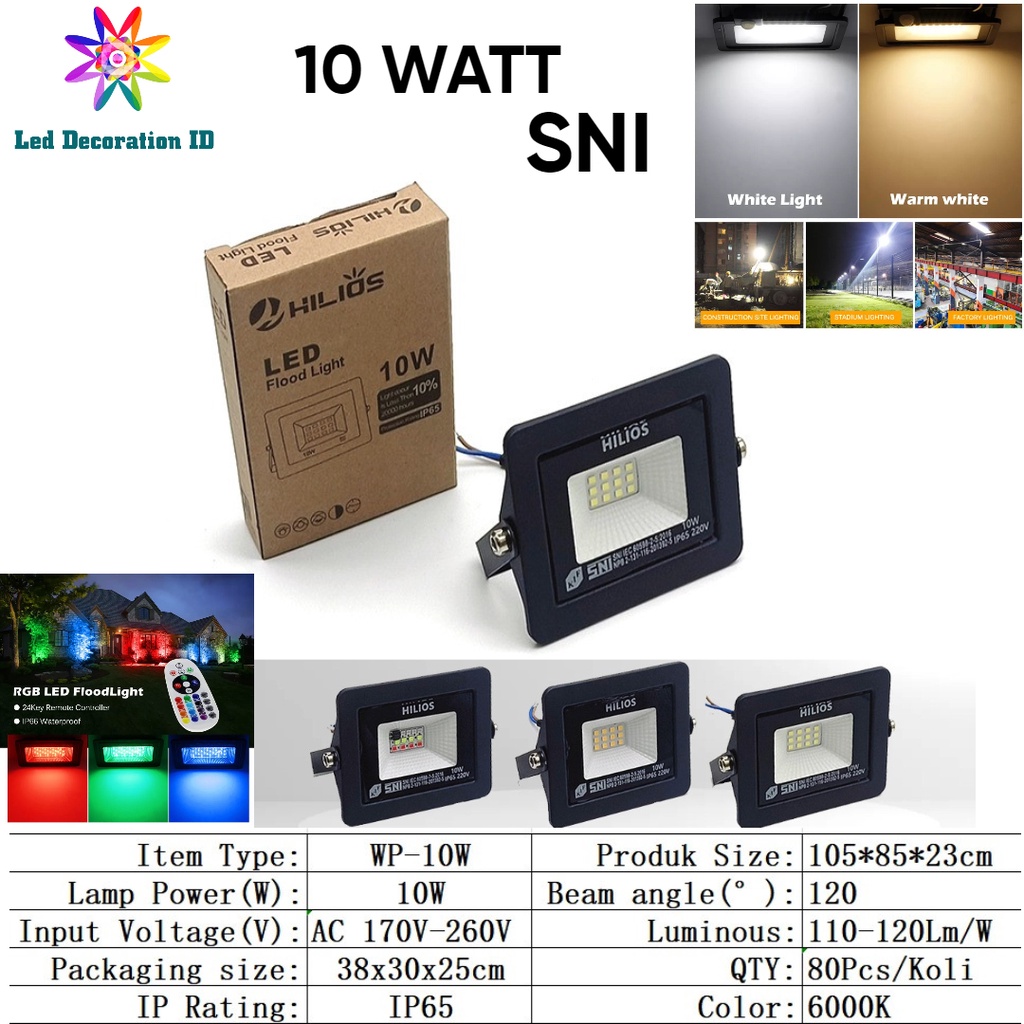 Jual LAMPU SOROT LED 10W 220V/ LAMPU TEMBAK OUTDOOR / LAMPU OUTDOOR LED | Shopee Indonesia