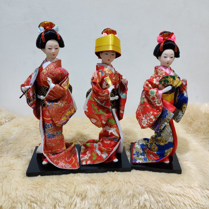Jual patung- patung boneka geisha jepang japan 27 cm -patung. | Shopee ...