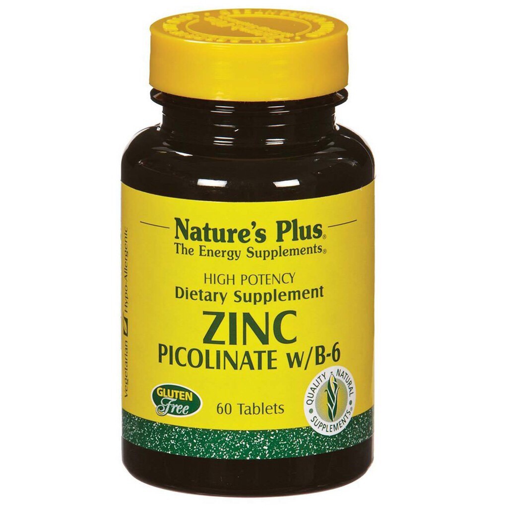 Jual Nature's Plus Zinc Picolinate W/B-6 - 60 Tablet | Shopee Indonesia