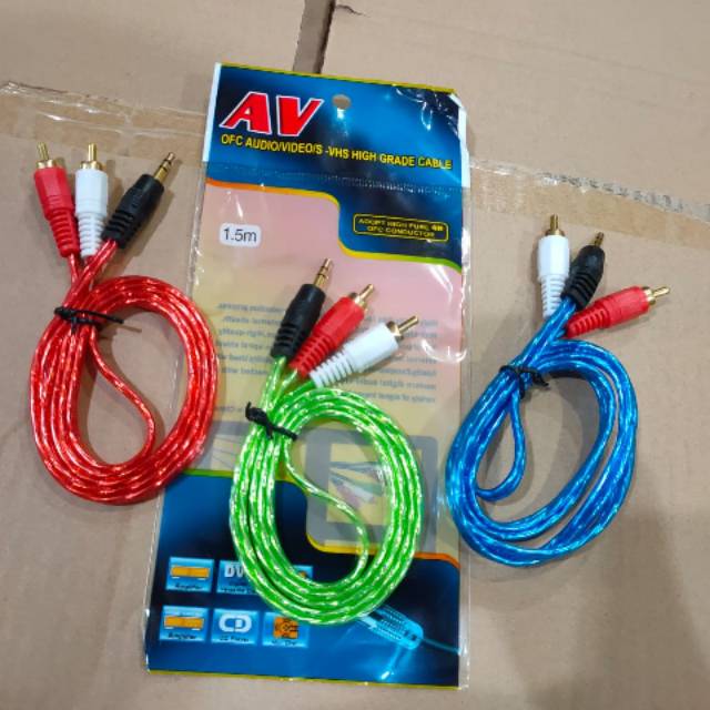 Jual Kabel AV 2 in 1 1.5 Meter | Shopee Indonesia