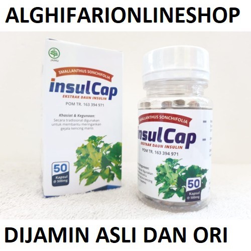 Jual INSULCAP ORIGINAL EKSTRAK DAUN INSULIN 50 KAPSUL OBAT UNTUK ...