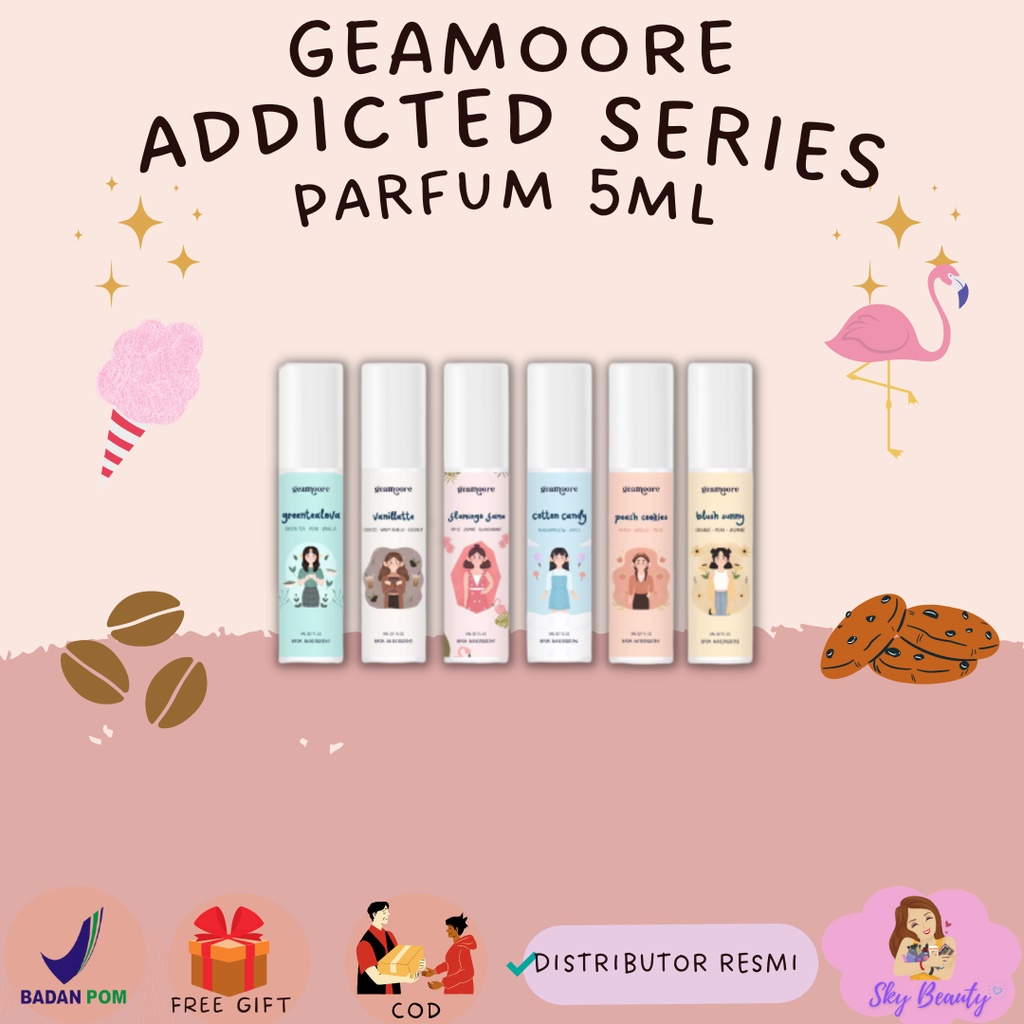 Jual GEAMOORE PARFUM ADDICTED SERIES 5ML (DIST RESMI) | Shopee Indonesia