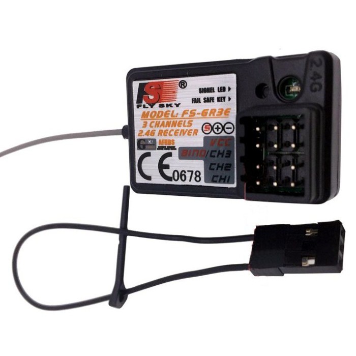 Jual FlySky Receiver FS-GR3E for GT2, GT2B, GT3, GT3B, GT3C | Shopee ...