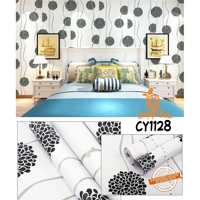 Jual Wallpaper Dinding 45cm x 8 meter Sticker Dinding Motif CY1128 ...