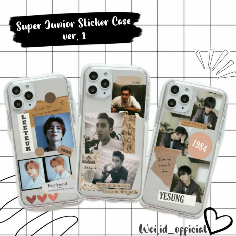 Jual Ready Stock Super Junior sticker set | sticker set hp, kpop ...