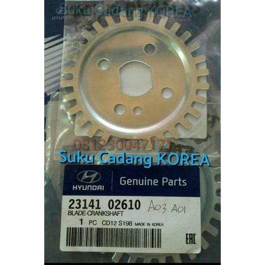 Jual Blade Crankshaft Gear sensor ckp askruk Hyundai Atoz 1.0 1.1 KIA ...