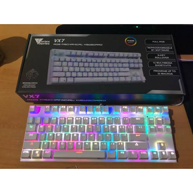 Jual Vortex Series VX7 Mechanical Keyboard White Putih bukan Cherry ...