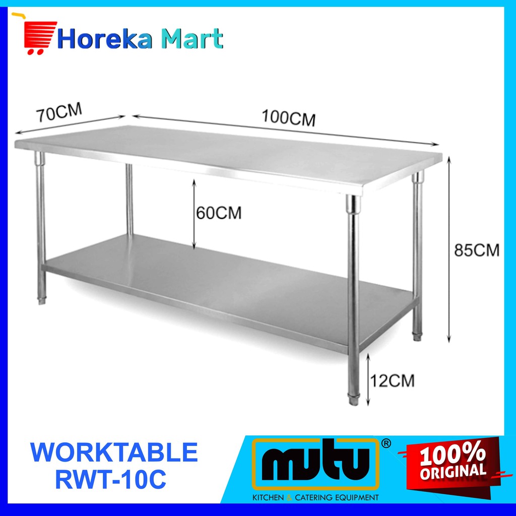 Jual Meja Stainless Steel 201 | Meja Dapur Restoran Work Table RWT-10 ...