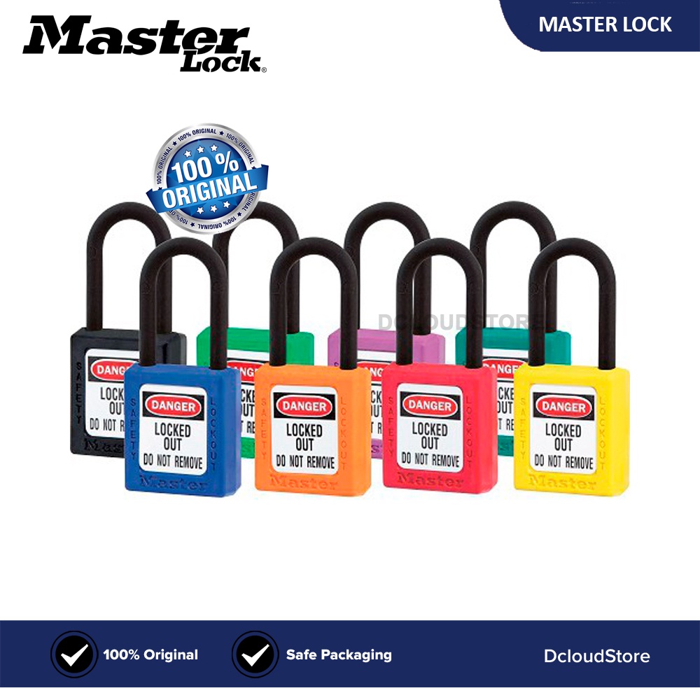 Jual Gembok Master Lock Safety LOTO 406 Merah Hijau Biru Kuning ...