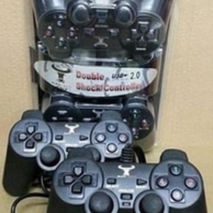 Jual STIK JOYSTIK GAMEPAD DOUBLE UNTUK PC ANALOG GETAR GAMING | Shopee ...