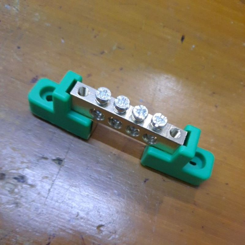Jual terminal block grounding 4 pole baut M4 | Shopee Indonesia