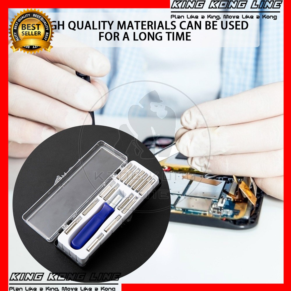 Jual Obeng Set Box Kotak 16 in 1 Screwdriver Student Tool Kit Service ...