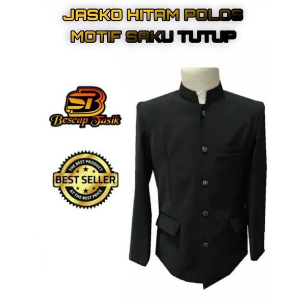 Jual Jasko Polos Hitam | Jasko Muslim | Jas koko Muslim | Jasko Polos ...