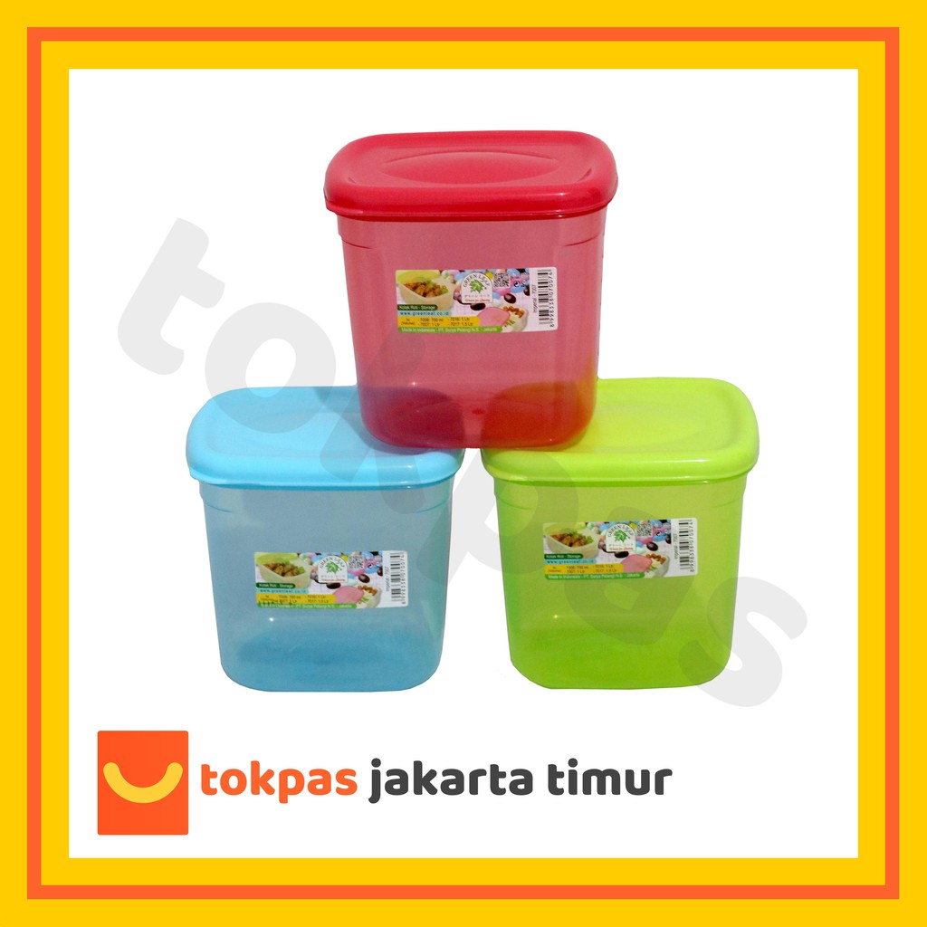Jual Kotak Roti Imperial Green Leaf 7007 Tempat Makanan 1 Liter ...