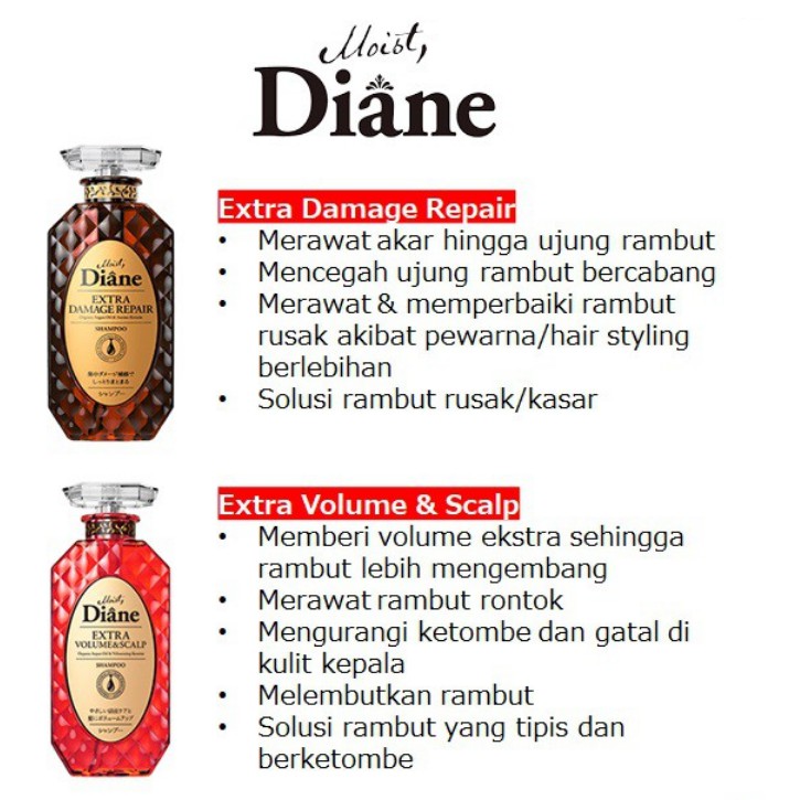 Jual MOIST DIANE Shampoo & Conditioner Treatment Perfect Beauty Extra ...