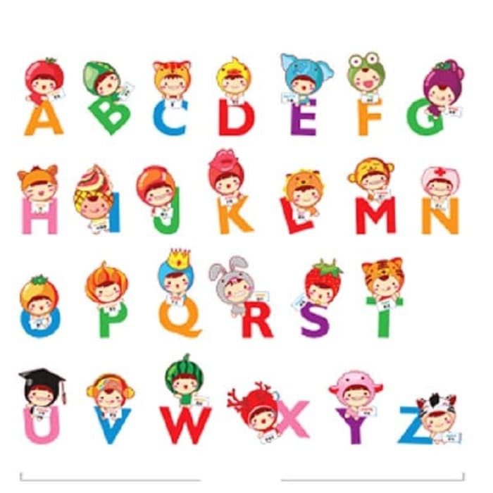 Jual Wall Sticker / Stiker Dinding / Kaca: Abjad / Huruf / Alfabet ...