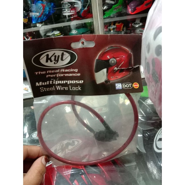 Jual gembok kunci helm pengaman helm original KYT | Shopee Indonesia