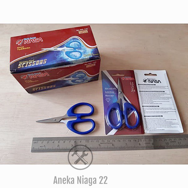 Jual Aneka - Gunting Stainless Stell KAIN KERTAS PLASTIK TAJAM 145 ...
