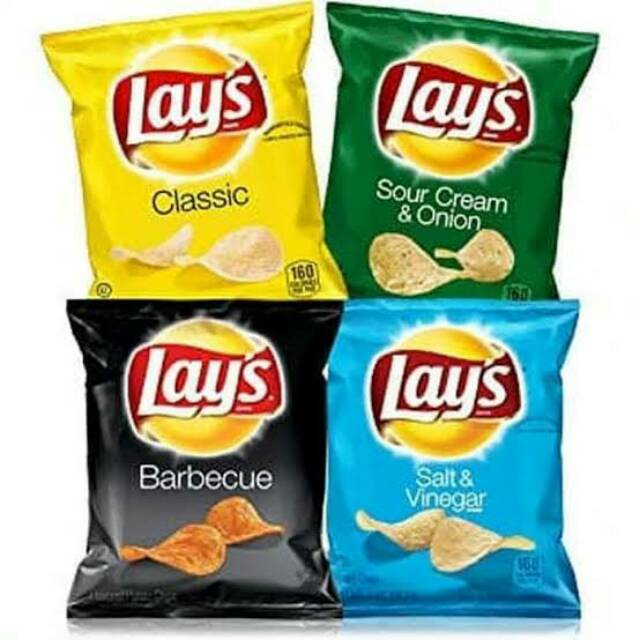 Jual LAYS IMPORT USA BBQ | CLASSIC | SALT & VINEGAR | SOUR CREAM ...