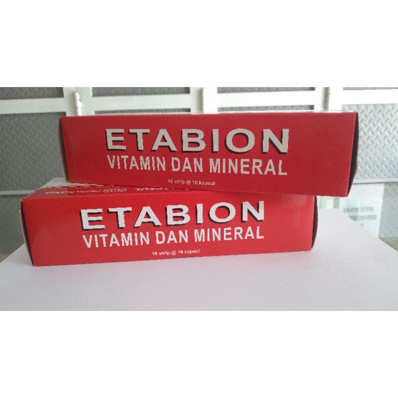 Jual Etabion vitamin dan mineral 1 strip 10 kapsul | Shopee Indonesia