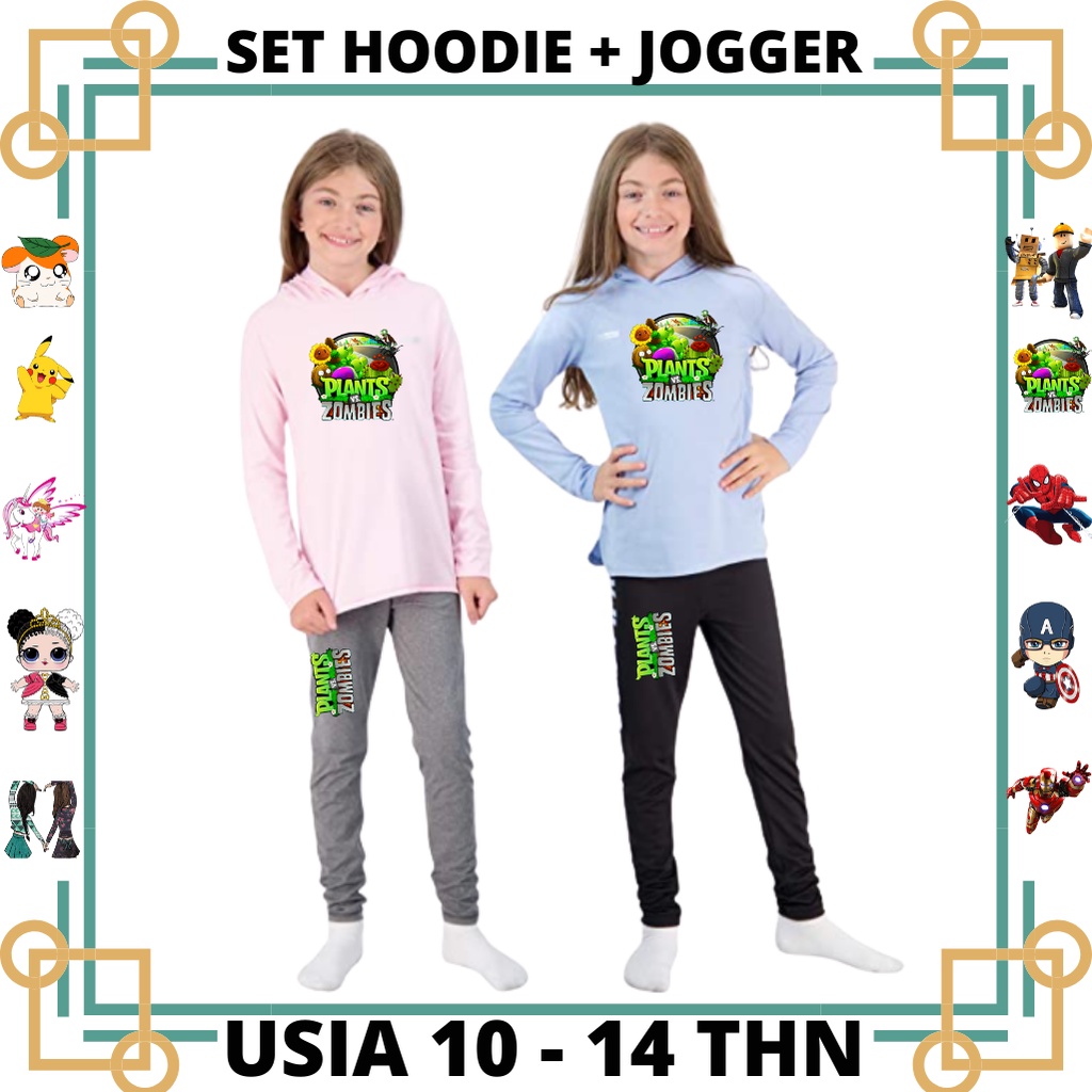 Jual Choice Ali - Hoodie Remeja Motif Zombie Vs Plants Baju 1 Pasang ...