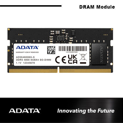 Jual ADATA SODIMM DDR5 4800 MHz 8GB (1x8GB) - RAM Single Channel ...