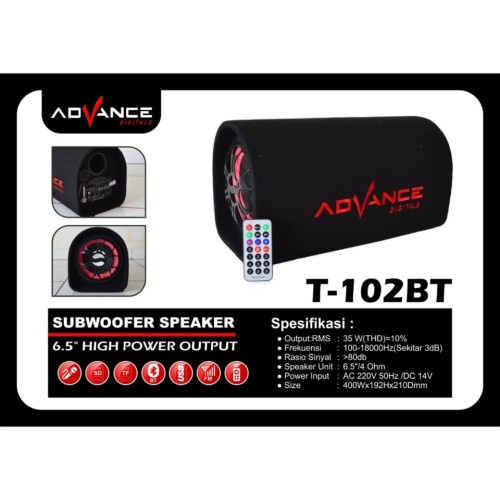 Jual SPEAKER AKTIF ADVANCE T102 BLUETOOTH/T102BT ORIGINAL NEW PROMO ...