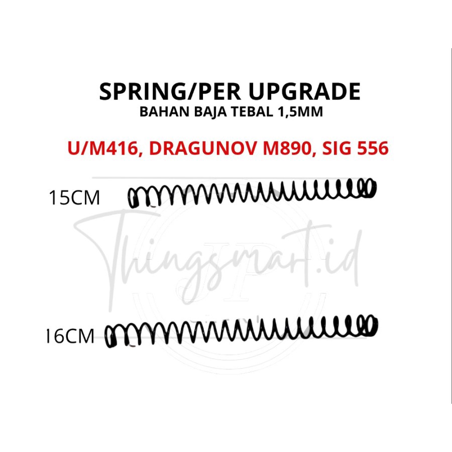 Jual Spring Pir PDW Bison M416 Per Upgrade Baja - 1.5mm, 15cm | Shopee ...