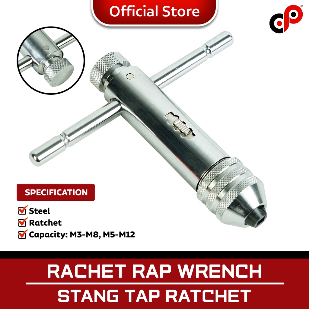 Jual Gagang Hand Tap Rachet | Stang Tap Ratchet | M3 - M8 | M5 - M12| | Shopee Indonesia