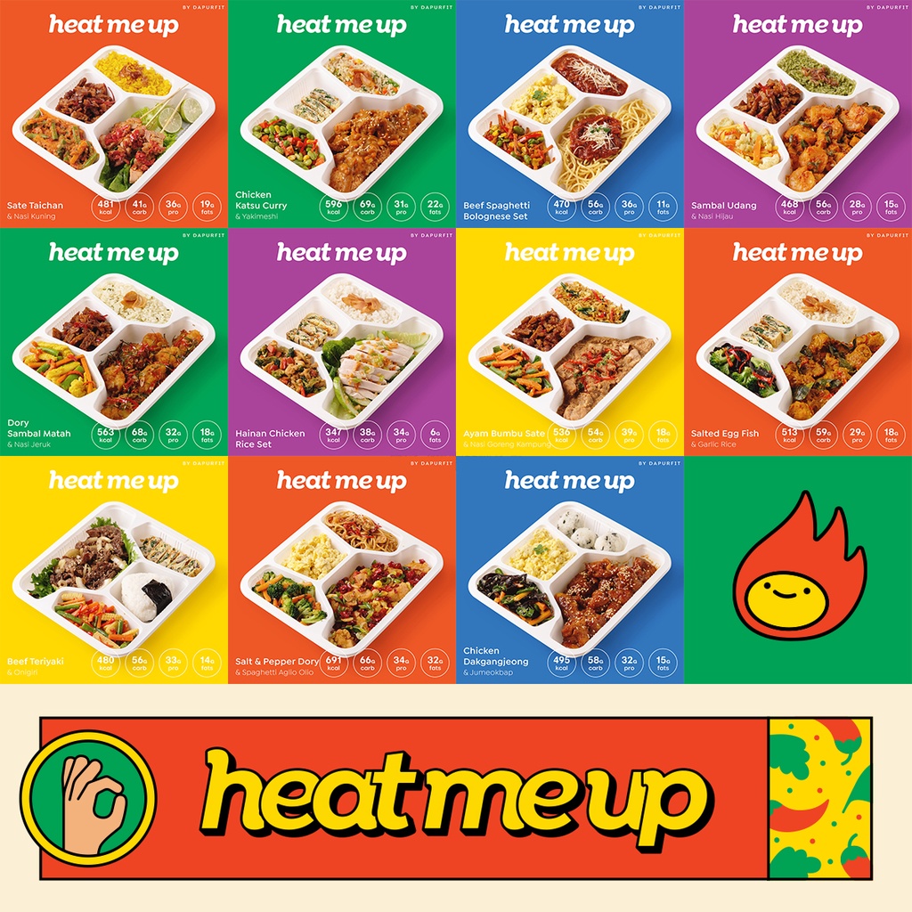 Jual Heat Me Up READY TO EAT | Healthy Frozen Bento Meal Set | Shopee ...