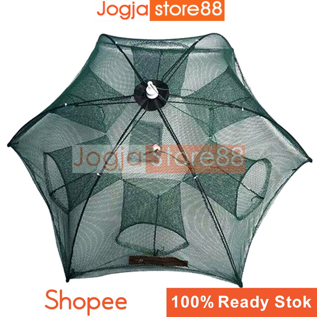 Jual Jaring Pancing Ikan Hexagonal 6 Hole Fishing Net Trap Cage ...