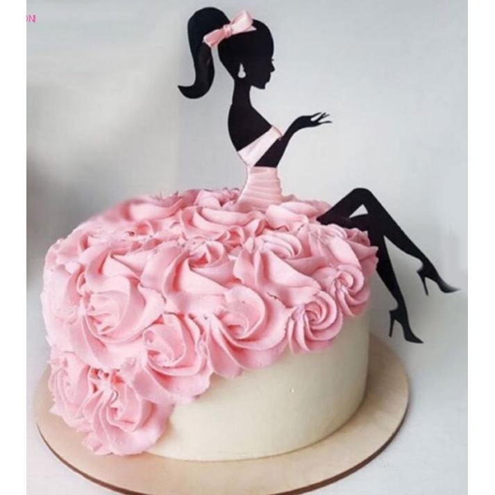 Jual CCB06 Cake Topper Barbie Girl Ladies Wanita Cantik Hiasan Kue ...